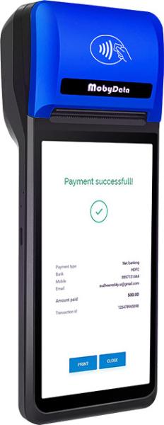Quality Print Receipt Android Mobile POS Terminal Wireless Pos Terminal Octa Core 1.6GHz for sale