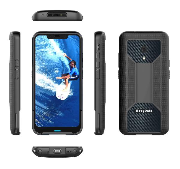 Quality Full Screen Barcode Scanner PDA Android 9 Mobile Computer 13.56MHz NFC Barcode Scanner for sale