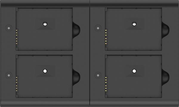 Quality Battery charging Dock, 4 slots battery, color: black, fits for: M93 battery for sale