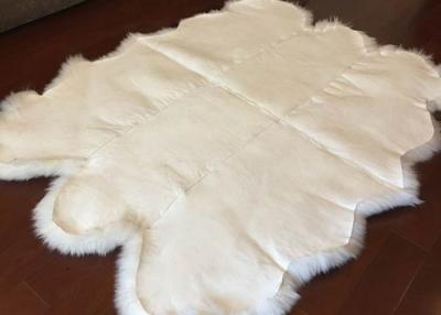 Cina Lana merino australiana bianca della coperta della pelle di pecora dei capelli lunghi per i tiri del salone in vendita
