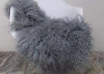 Cina Coperta mongola extra della pelle di pecora dei capelli ricci grande con la pelle di agnello naturale del Tibet in vendita