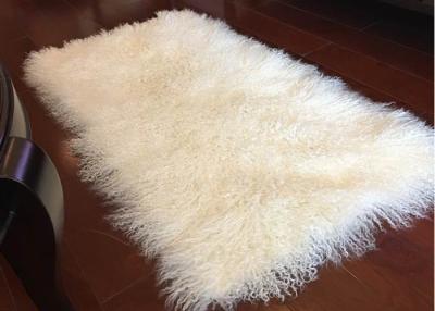 Cina Pelliccia tibetana dai capelli riccia lunga reale di lusso della pelle d'agnello della coperta mongola della pelle di pecora in vendita
