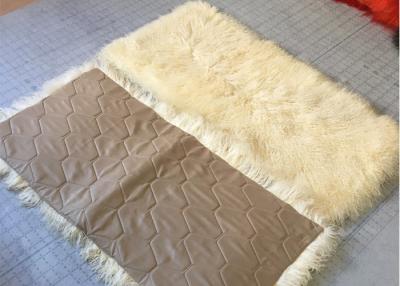 Cina Tiri di lusso mongoli tinti della pelliccia per i sofà, piccola coperta lunga della pelle di pecora della lana in vendita