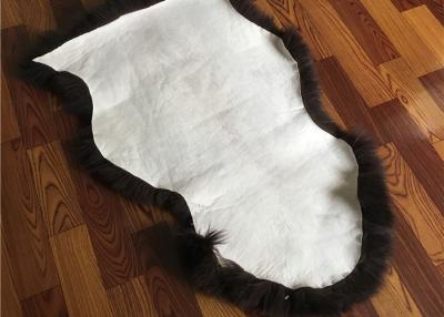 Cina Pelle di pecora lunga del nero della lana della pelle di pecora della coperta cuoio reale dell'Australia del singolo in vendita