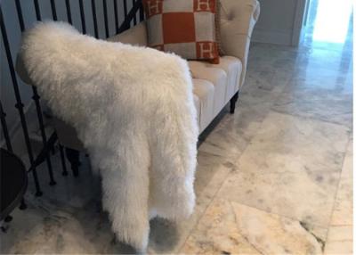 Cina Coperte e tappeti decorativi del pavimento delle coperte dell'agnello della coperta del letto della coperta mongola reale rosa naturale della pelliccia per il salone in vendita