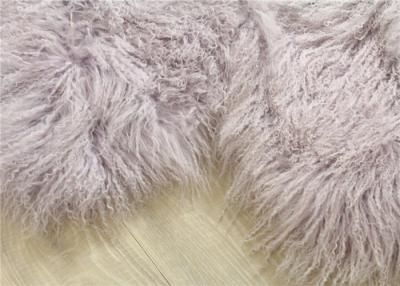 Cina Singolo cuoio 60 *120cm della coperta mongola riccia lunga genuina della pelle di pecora per la camera da letto in vendita