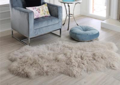 Cina Singolo cuoio 60 *120cm della coperta mongola riccia lunga genuina della pelle di pecora per la camera da letto in vendita