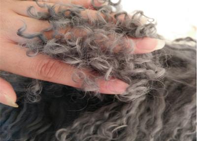 Cina Capelli ricci lunghi del cuscino mongolo a 16 pollici della pelliccia del salone con il micro rivestimento della pelle scamosciata in vendita
