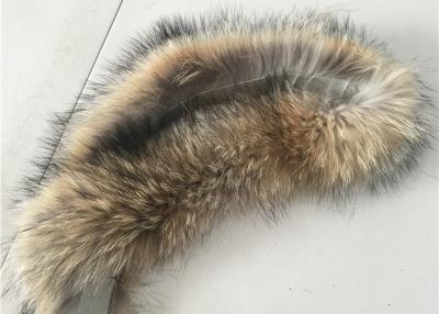 중국 방풍 70*20cm 크기 너구리 보충 모피 고리는 의복을 위해 데웁니다 판매용