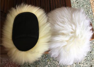 China Soft Sheepskin Car Wash Mitt Pure Merino Wool For Reducing Swirl Marks for sale