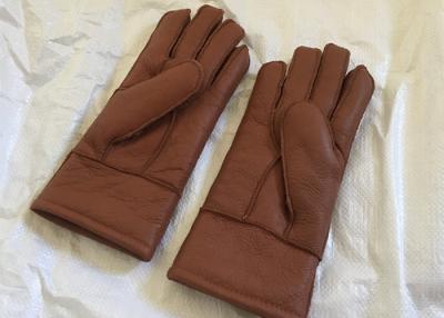 China Large Men Size Warmest Sheepskin Gloves Thick Pile With Sheep Fur Lining for sale