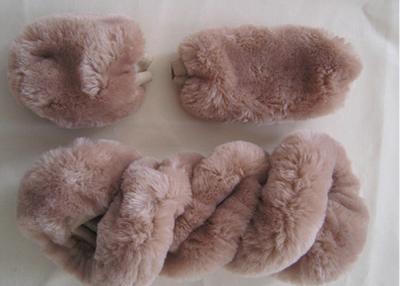 Cina Naturale/ha tinto la copertura del volante della pelle di pecora di colore con il diametro 38cm in vendita