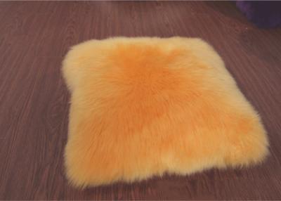 Cina Scelga i cuscini parteggiati della sedia della sala da pranzo della pelliccia delle pecore a prova d'umidità con capelli lunghi in vendita