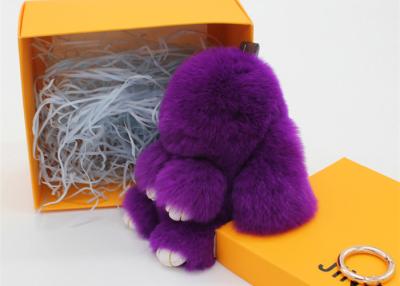 Cina L'incanto lanuginoso 13cm fatto a mano della borsa del coniglio, borsa del coniglietto della peluche incanta gli anelli portachiavi  in vendita