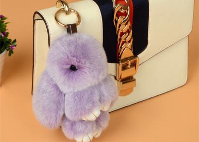 Cina Pelliccia adorabile Keychain del coniglio del regalo di Natale sveglio con forma dell'animale del coniglietto in vendita