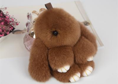 Cina Pelliccia di lusso comoda molle Keychain del coniglio di Rex per le parti tricottate dei cappelli in vendita