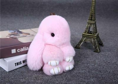 Cina Pelliccia di lusso comoda molle Keychain del coniglio di Rex per le parti tricottate dei cappelli in vendita