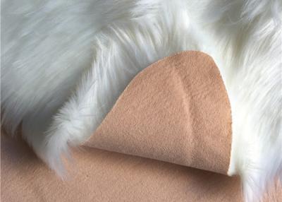 China Long Wool Artificial Sheepskin Rug , Soft  Faux Sheepskin Throw 60* 90 Cm for sale