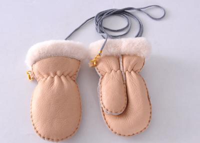 Cina 3 - I 8 anni guanti della pelle di pecora più caldi di bambini con il logo su misura in vendita