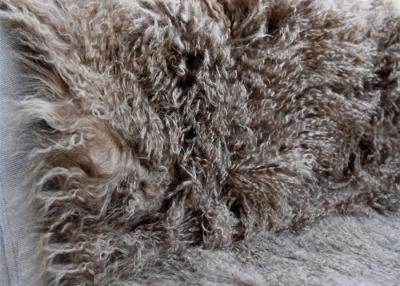 Cina Copertura tibetana del cuscino della pelliccia dell'agnello della pelle d'agnello del cuscino della pelliccia dei capelli lunghi ricci mongoli del tiro in vendita