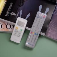 China Custom Universal Silicone Remote Cover 185x46x20mm Transparent Nontoxic TV AC Protector for sale