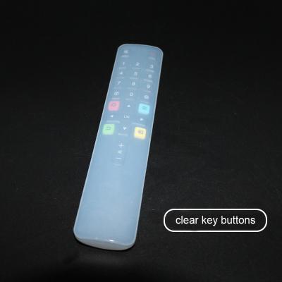 China Waterdichte Stofdichte Transparante de Afstandsbedieningdekking van Siliconetv voor de Afstandsbediening van TCL RC801C Te koop