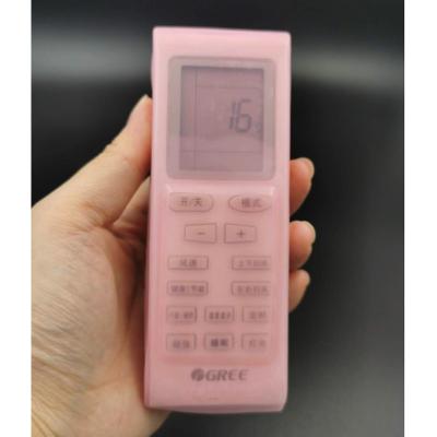 China Manga protectora/caja/cubierta del silicón transparente a prueba de polvo para el aire acondicionado de GREE teledirigido en venta