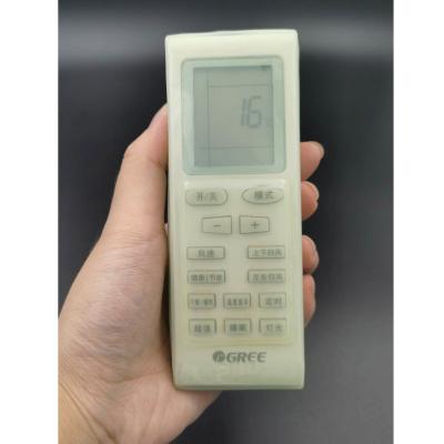 China Manga protectora/caja/cubierta del silicón transparente a prueba de polvo para el aire acondicionado de GREE teledirigido en venta