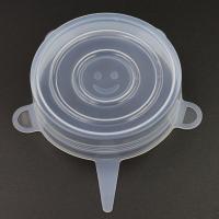 China Reusable Food Grade Silicone Stretch Lids 6 Sizes 6.5-20.5cm Airtight Microwave Safe for sale