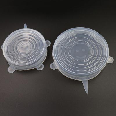 China Coberturas protetoras reutilizáveis ​​de silicone elástico inodoro para alimentos à venda