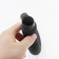 China Custom Black Silicone Corrugated Bellows Hose Pipe for Washing Machine Drainage for sale