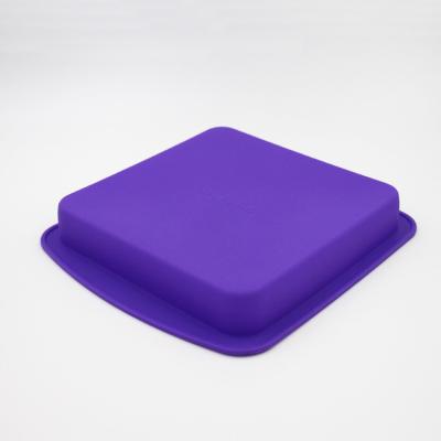 China Do molde livre do bolo do silicone do agregado familiar de BPA forma quadrada prática à venda