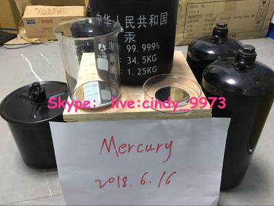 China Mercury  99.999% CAS7439-97-6 Quicksilver Hydrargyrum Skype: live:cindy_9973 for sale
