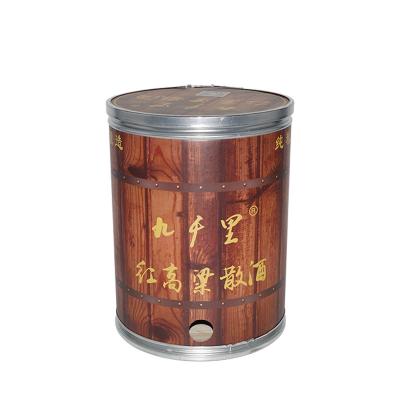 China Modified Fibre Drum With Faucet Hole-Reusable Alcohol Storage Barrel for sale