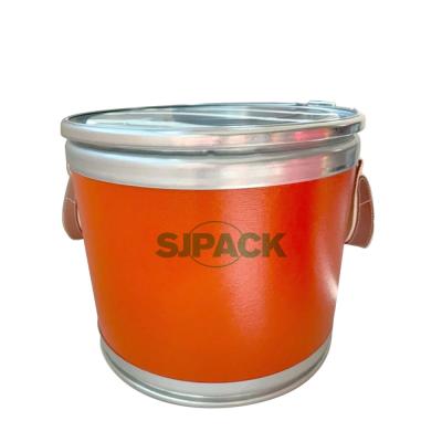 China Luxury Faux Leather Feed Bucket Style Storage Drum – Decorative & Functional Barrel (Custom Size & Color Available) for sale