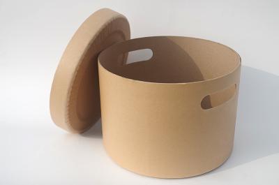 China Paperboard Pails With Handle Holes | Open-Top Design For Coffee & Spices for sale