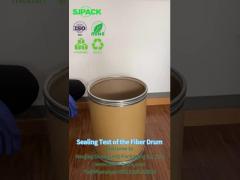 Secure Chemical Storage Containers Menthol Crystals Drum Storage Sealed Fiber Drums
