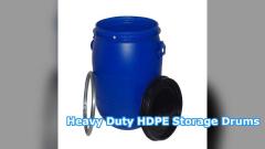 Durable 55 Gallon HDPE Chemical Storage Drums