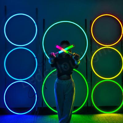 China Stage Lighting 700mm Artnet DMX RGB RGBW LED Video Programmable Pixel Ring Light for sale