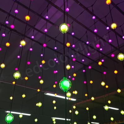 China String Light 3D Christmas Ball Pixel LED Light for Holiday Party Stage Decoration for sale