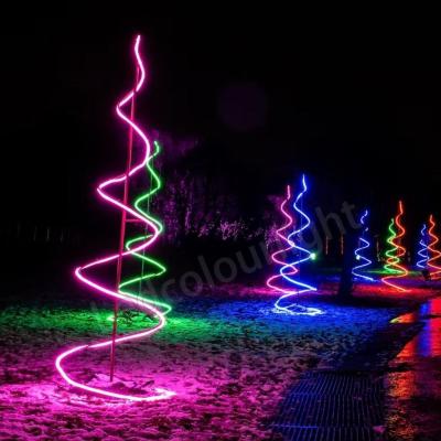China Addressable RGB Color Changing LED Pixel Neon Strip Light DC24V LED Rope Lights for sale