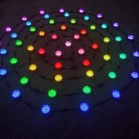 Quality Outdoor IP68 100mm DC24V DMX RGB LED Pixel Dot Light for Facade Landscape for sale
