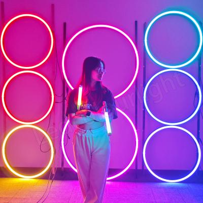 China DMX512 Control RGB RGBW Pixel LED Ring Light for Outdoor Events Decoration for sale