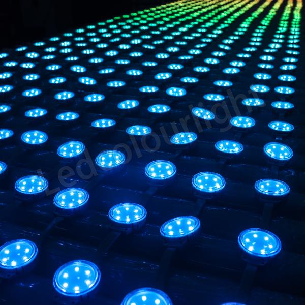 Quality IP66 DC24V 40mm RGB Pixel Dot String Light 1 Meter 10 LEDs for sale