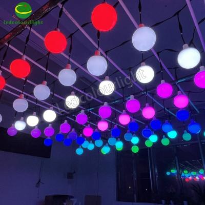 China Exhibition Ceiling 120mm Hanging Pixel-controlled DMX RGB Pixel Light Bulb for sale