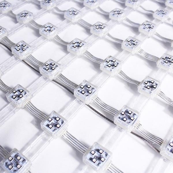 Quality LED Flexible Pixel Mesh Display Outdoor RGB Mesh Screen Lights for Advertising Screens for sale
