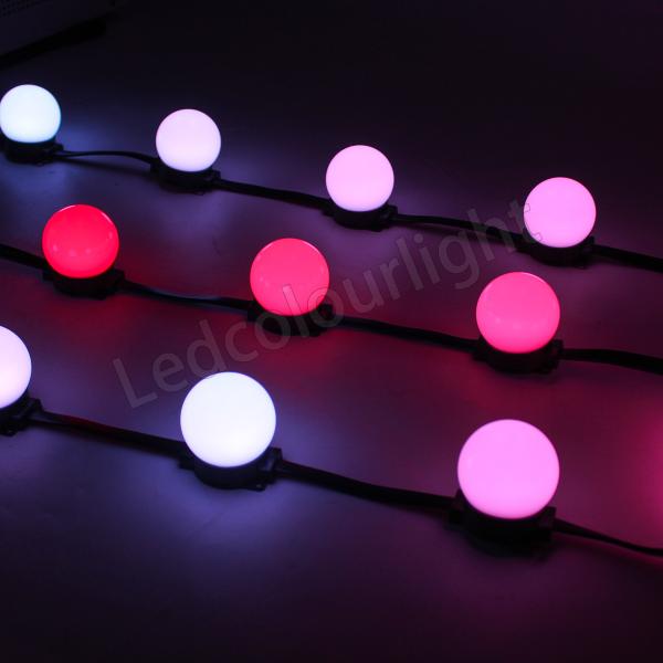 Quality 50mm 60mm RGB Programming LED Dot String Lights for Facade Stage Lighting for sale