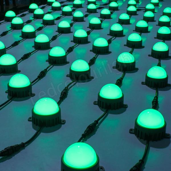 Quality IP67 83mm Diameter DC24V DMX RGB Led Dot Light with Multiple Cover Options for sale