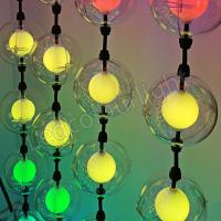 China Pixel Controlled Dynamic DMX512 D100mm LED Pixel 3D Ball String Light for sale