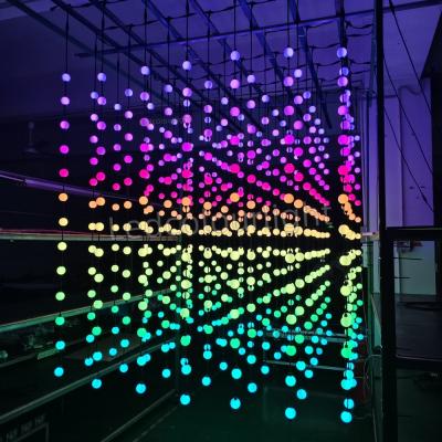 China 50mm DMX512 WS2811 3D Pixel Ball Light String for Christmas Holiday Lighting for sale